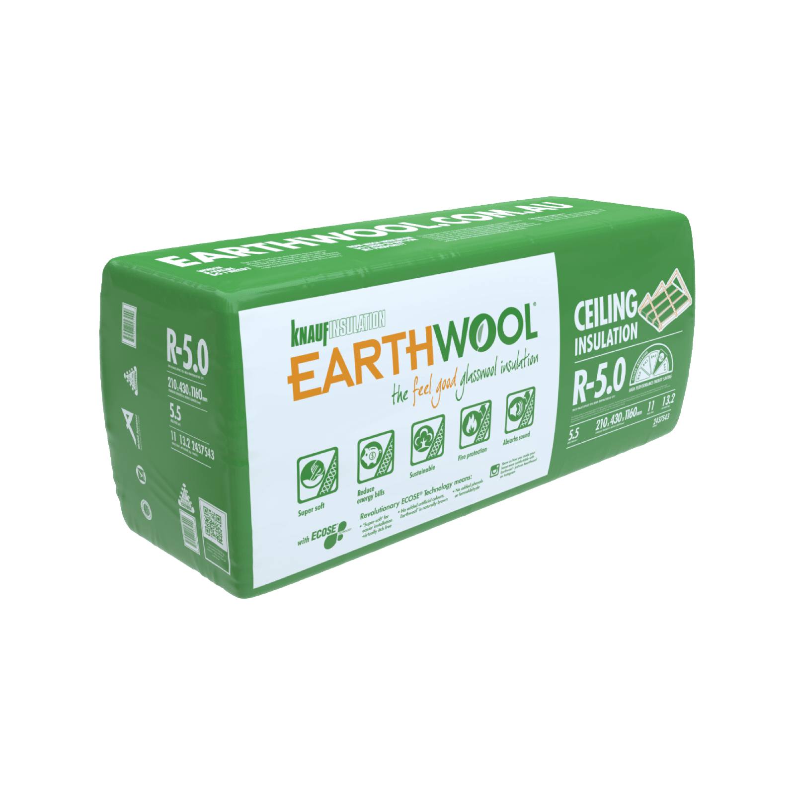 R5.0 Knauf Earthwool® Ceiling Insulation – Home Insulation Online